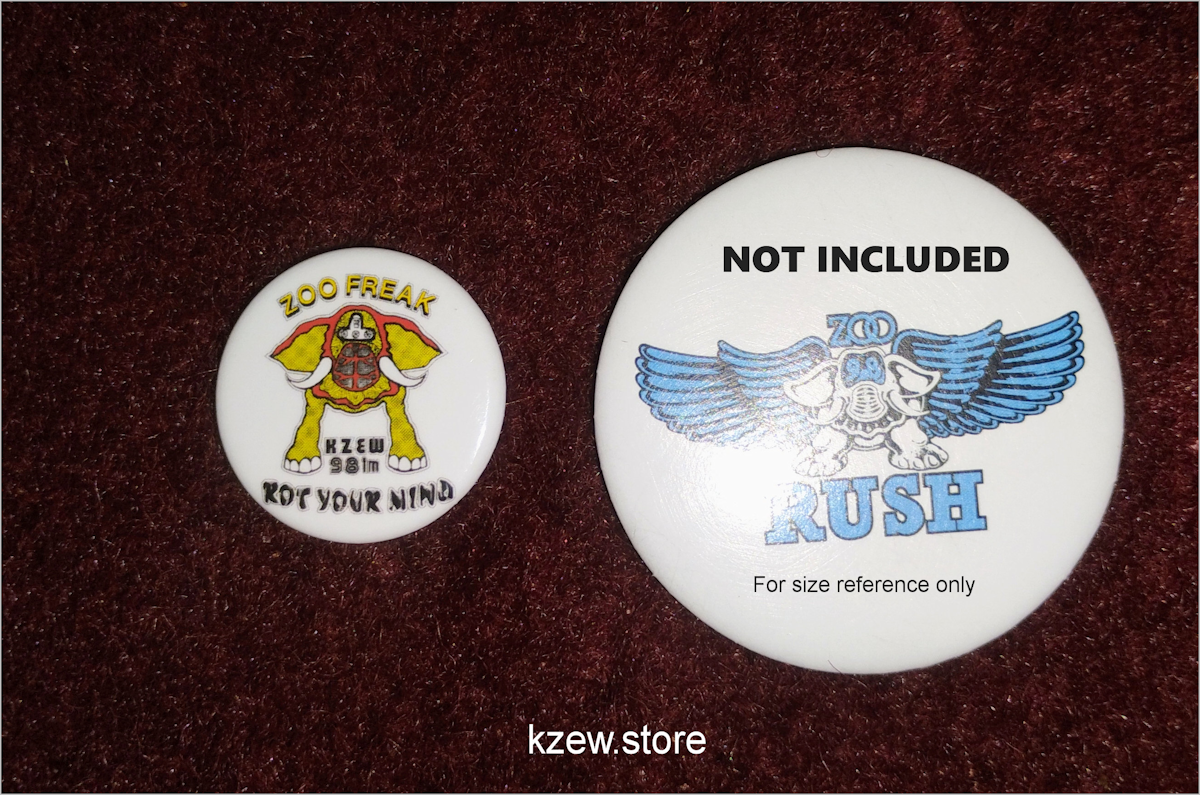KZEW- 1973 ZooFreak Button – Newly Released – kzewstore
